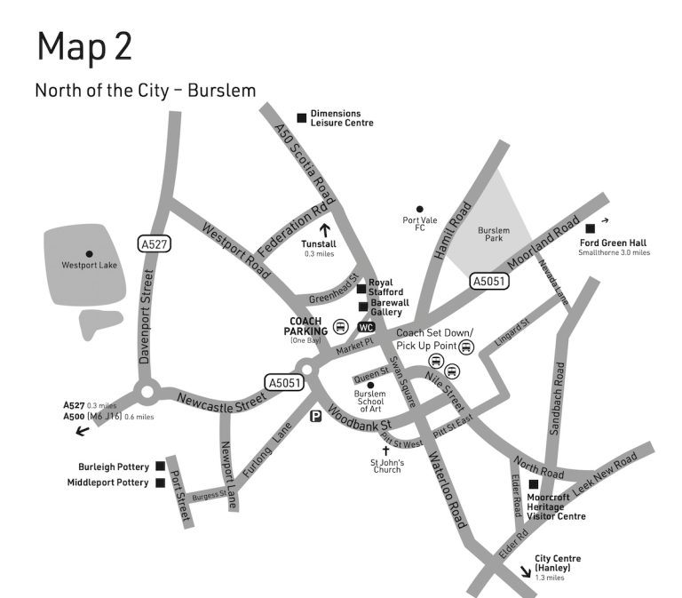 Map of Stoke-on-Trent: Six Towns Tourist & Travel Maps [Free PDFs]