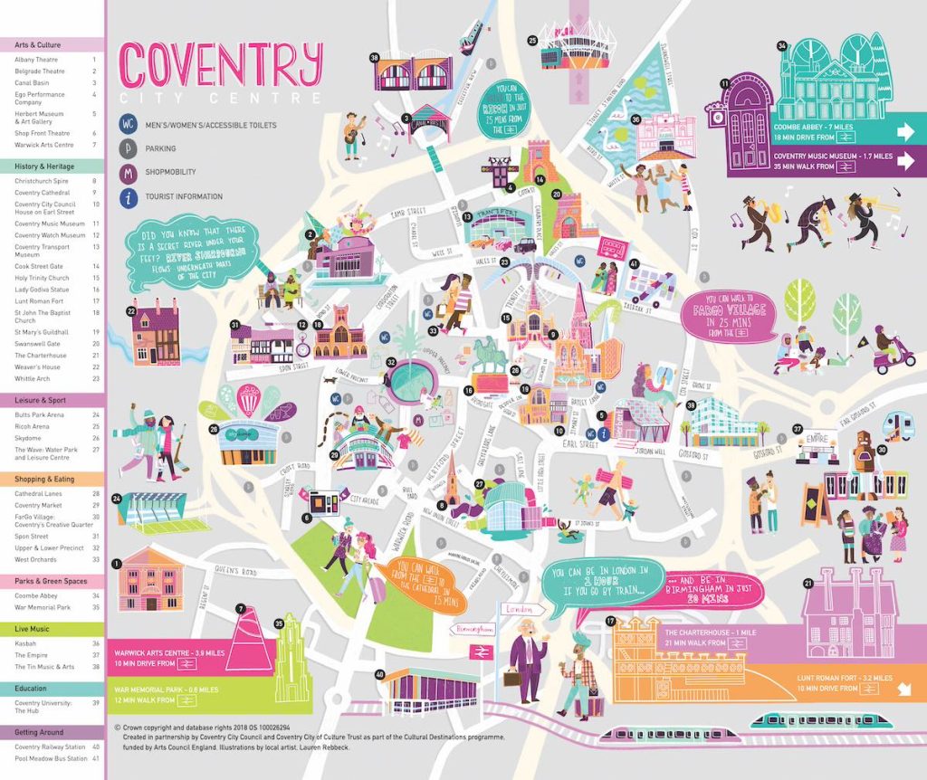 FREE Printable Coventry Maps & Tourist Guide PDFs 2026 - Download & Print