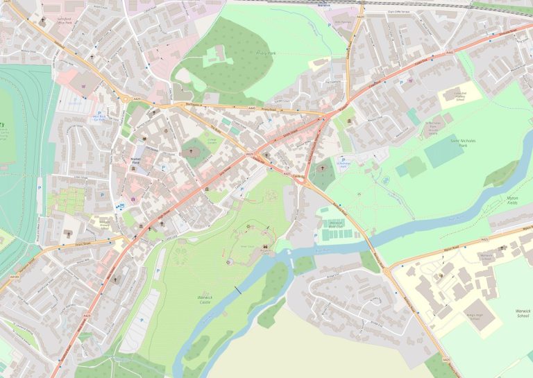 Warwick & Warwickshire Maps: Free PDF Downloads (Tourist, Vintage ...