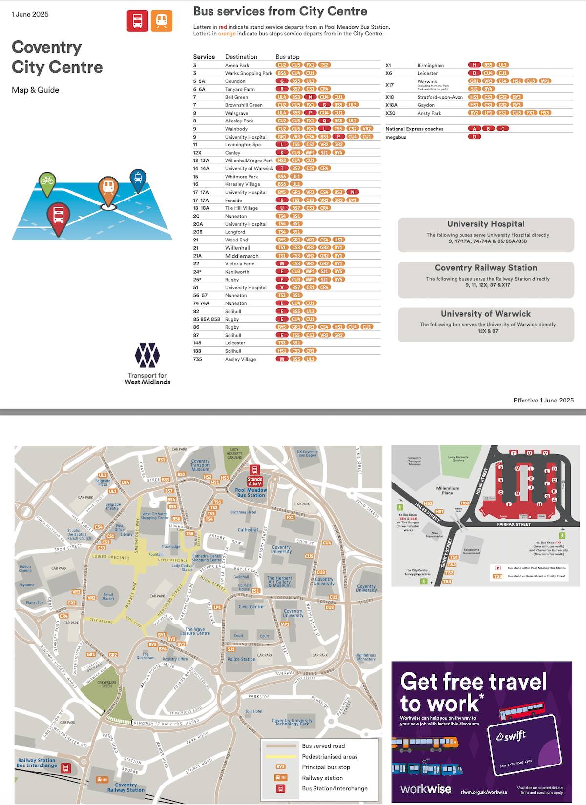 FREE Printable Coventry Maps & Tourist Guide PDFs 2026 - Download & Print
