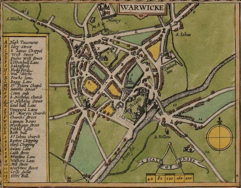 Warwick & Warwickshire Maps: Free PDF Downloads (Tourist, Vintage ...