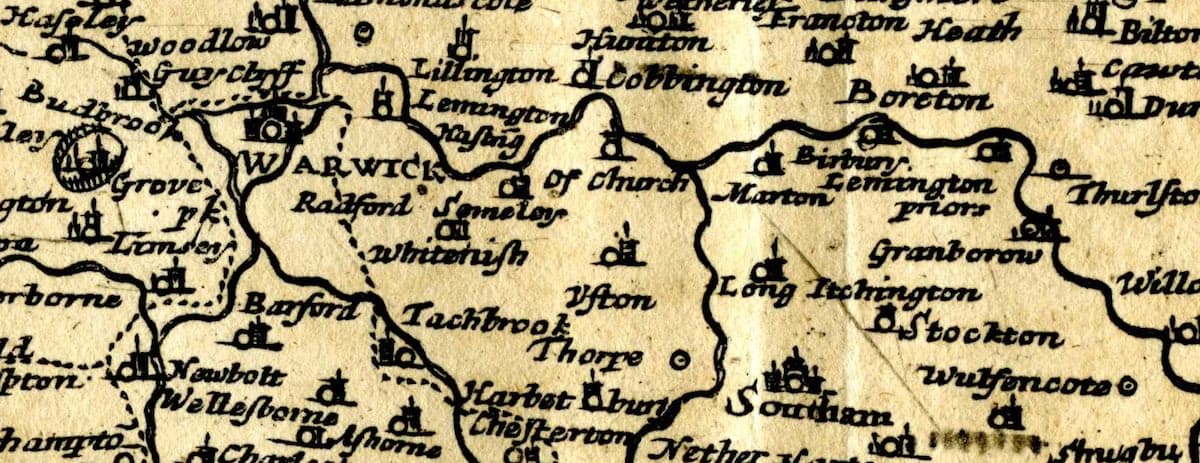 Warwick & Warwickshire Maps: Free PDF Downloads (Tourist, Vintage ...